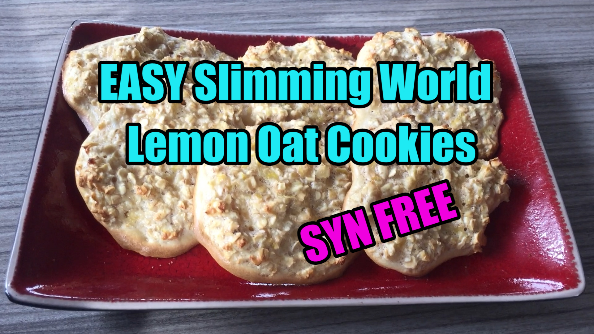 EASY Slimming World Lemon Oat Cookies – SYN FREE – Synfreeandfull
